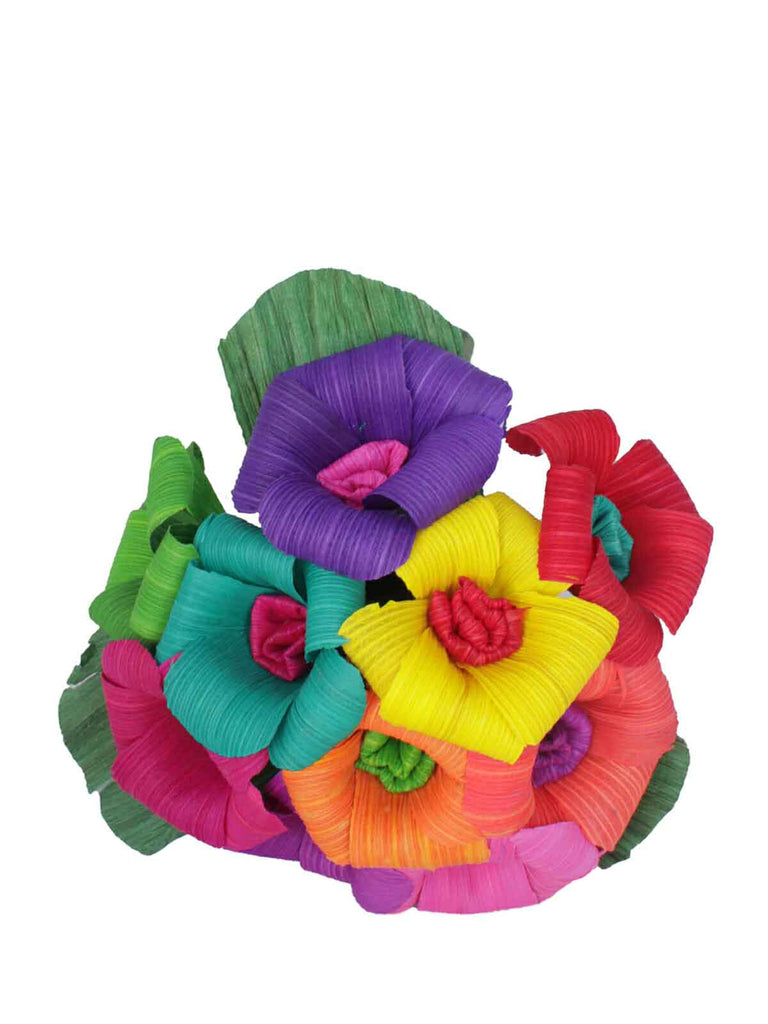 CORN HUSK FLOWERS (6 BOUQUETS) – La Mexicana US